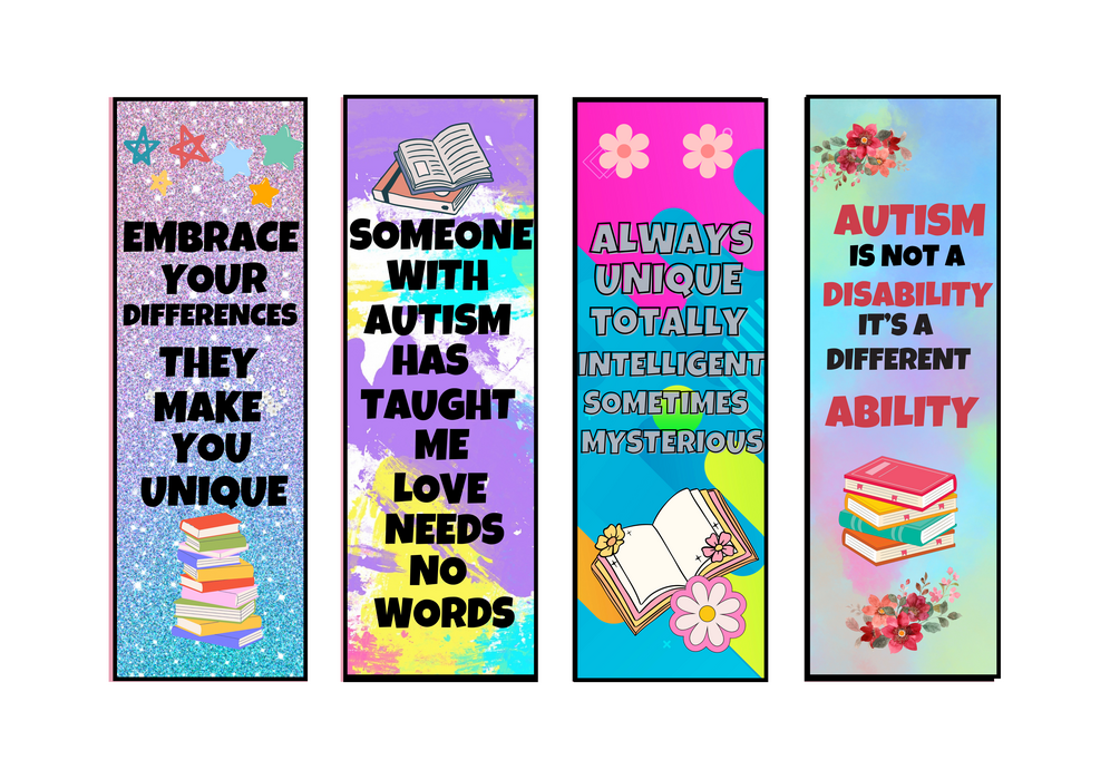 Printable Bookmarks, Autism Bookmark Quote, Autism Bookmark, Autism ...