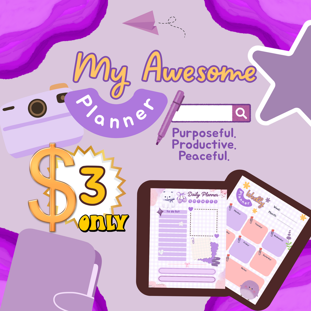 My Awesome Planner Purple Theme