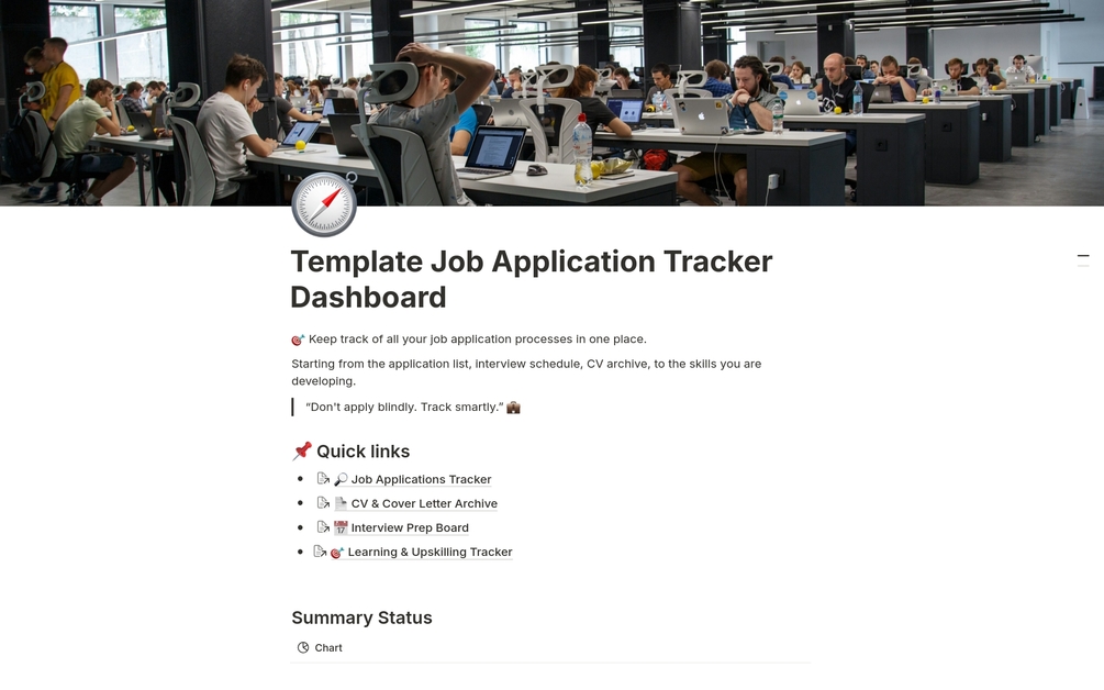 Notion All-in-One Job Tracker Template