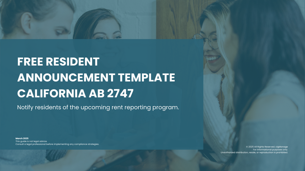 Free California AB 2747 Resident Announcement Template