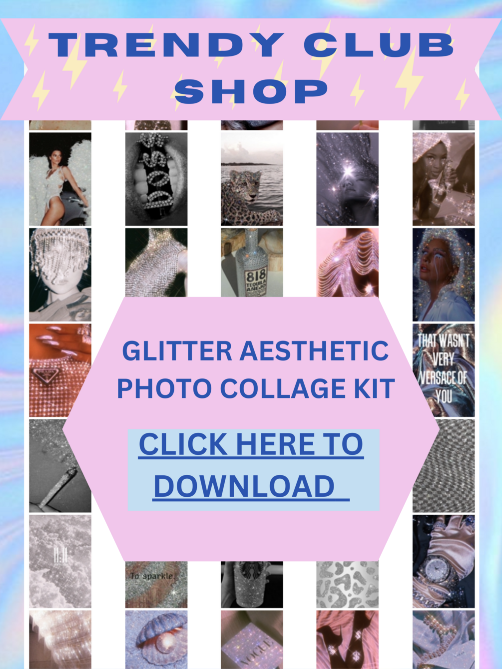GLITTER AESTHETIC PHOTO COLLAGE KIT