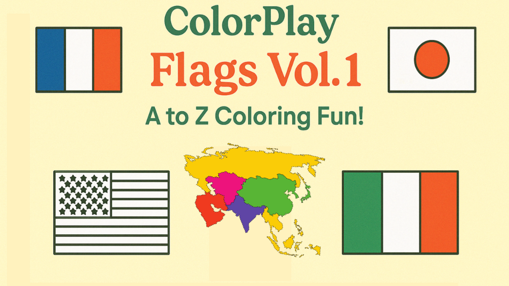 Flags Colouring Book Vol.1 | Flags of Asia | Printable Activity Book ...