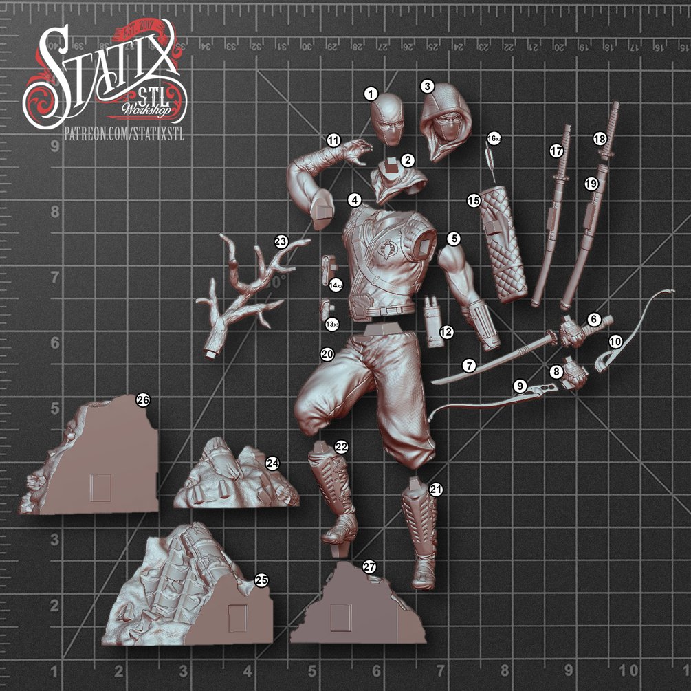 Storm Shadow 1/6 Scale STL for 3D Printing