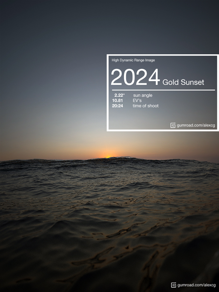 2024 Gold Sunset HDRi