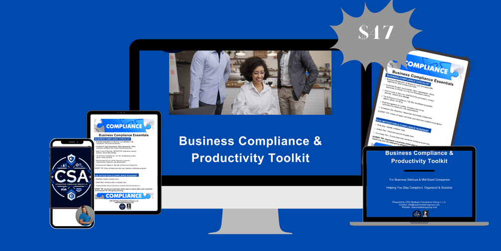 Business Compliance & Productivity Toolkit for Business Startups & Mid ...