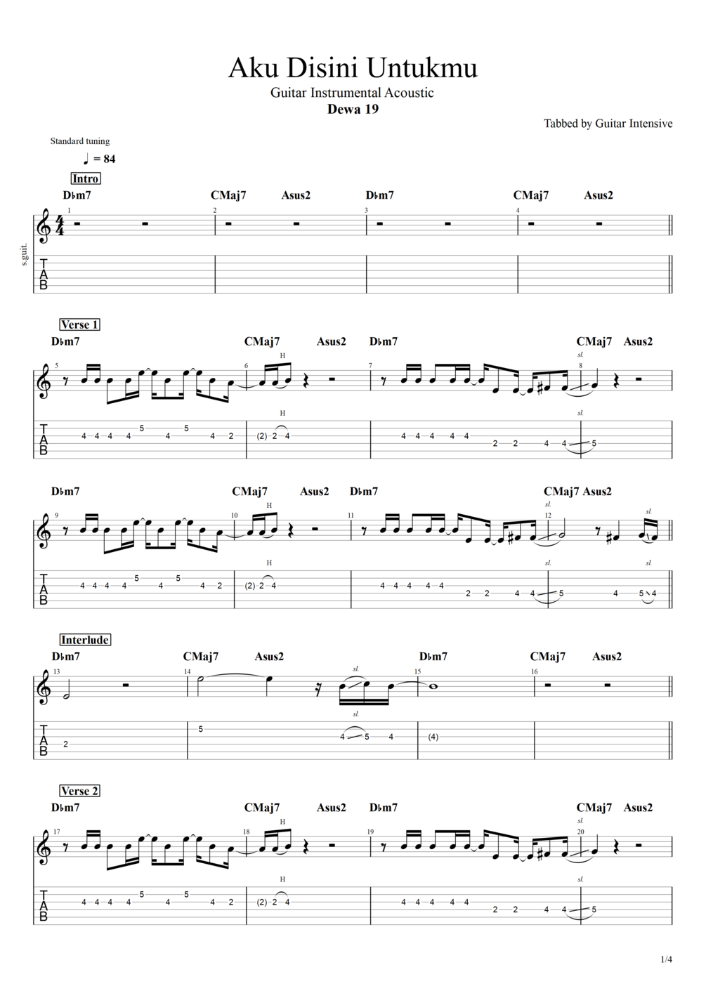 TAB. Aku Disini Untukmu - Dewa 19