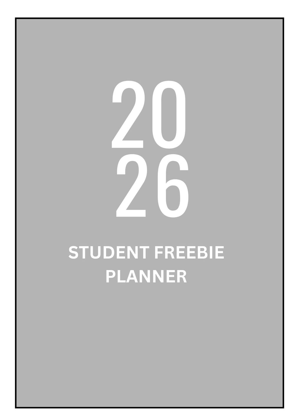 Student Starter Planner – Free Edition