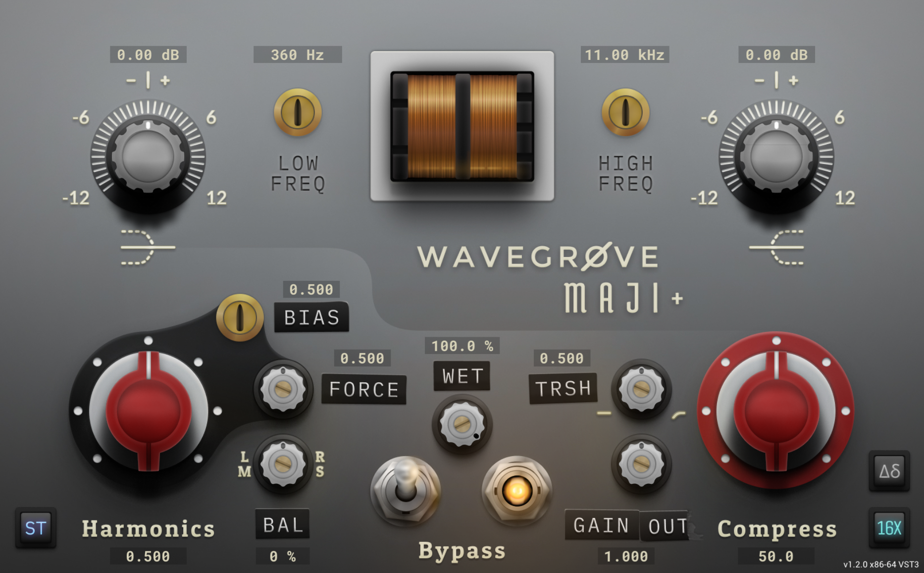 Wavegrove Maji - transformer compression and saturation PLUGIN - 50% ...