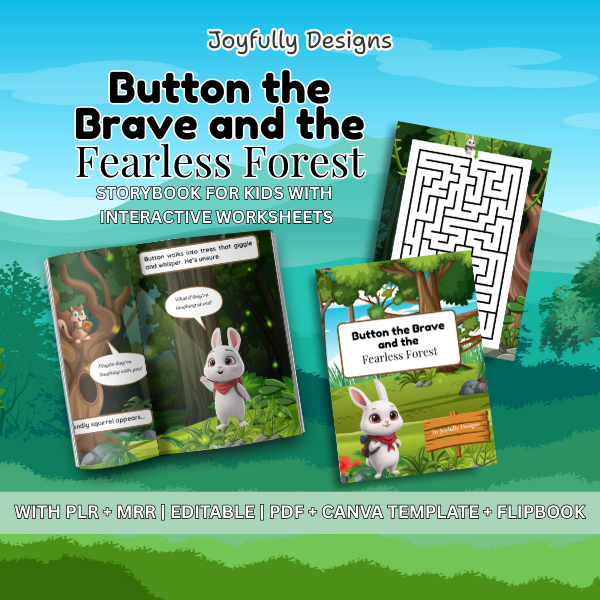 JOYFULLY DESIGNS STORYBOOK ADVENTURE : BUTTON THE BRAVE AND THE ...