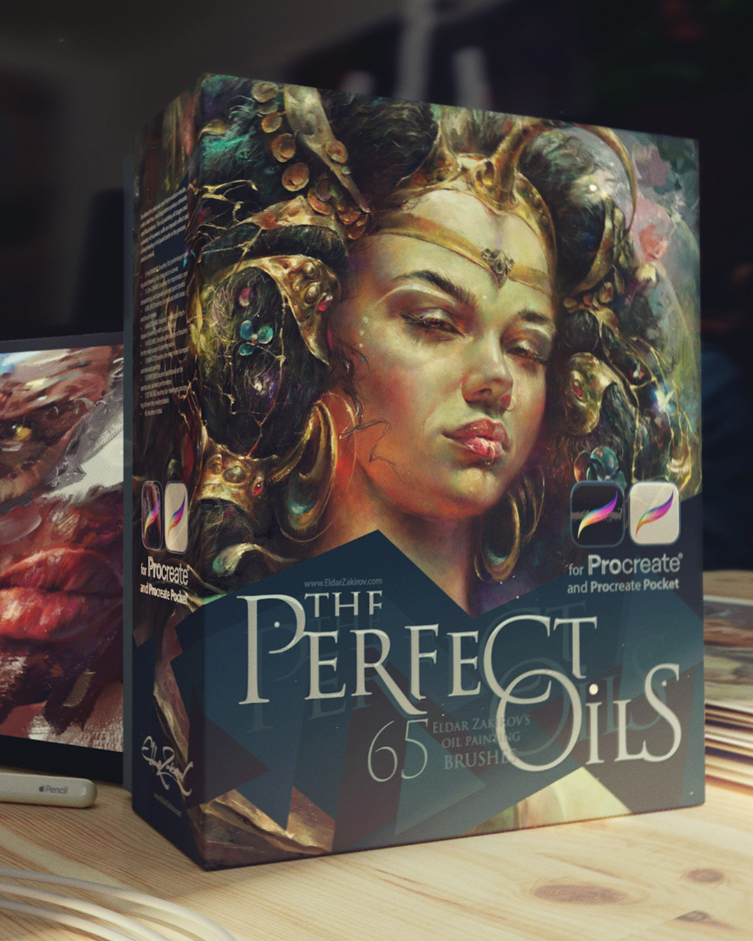 The Perfect Oils for Procreate: 65 oil painting realistic brushes.