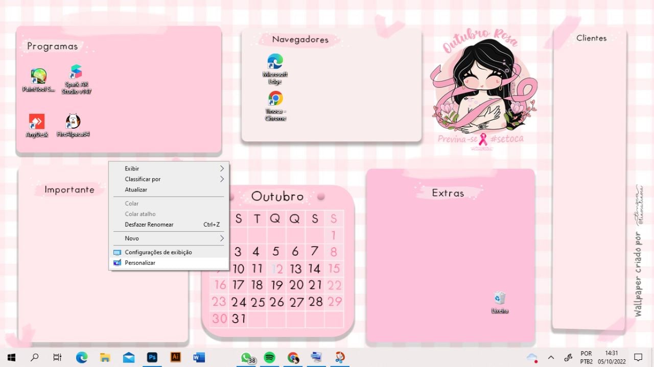 Wallpaper para Área de Trabalho do Notebook ou Pc