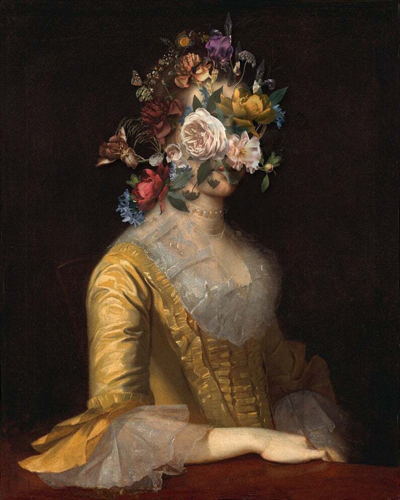 Altered Art Portrait No. 15, Digital Download Art, Printable Art ...