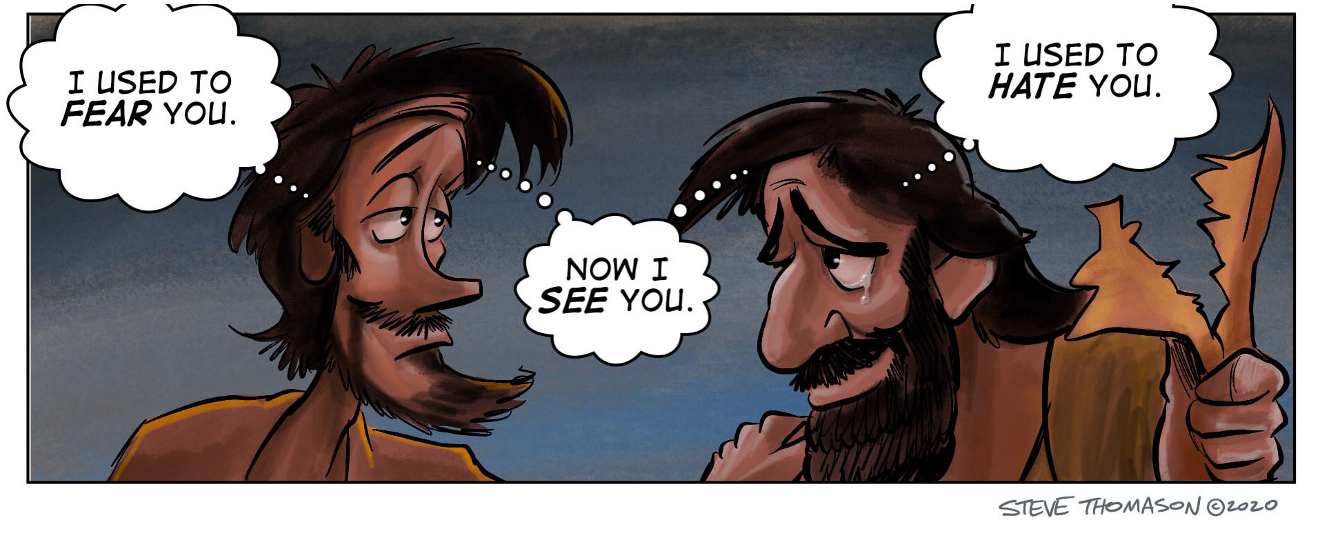 Saul and Ananias in Acts 9:1-20 - A Cartoonist's Guide to the Bible by ...