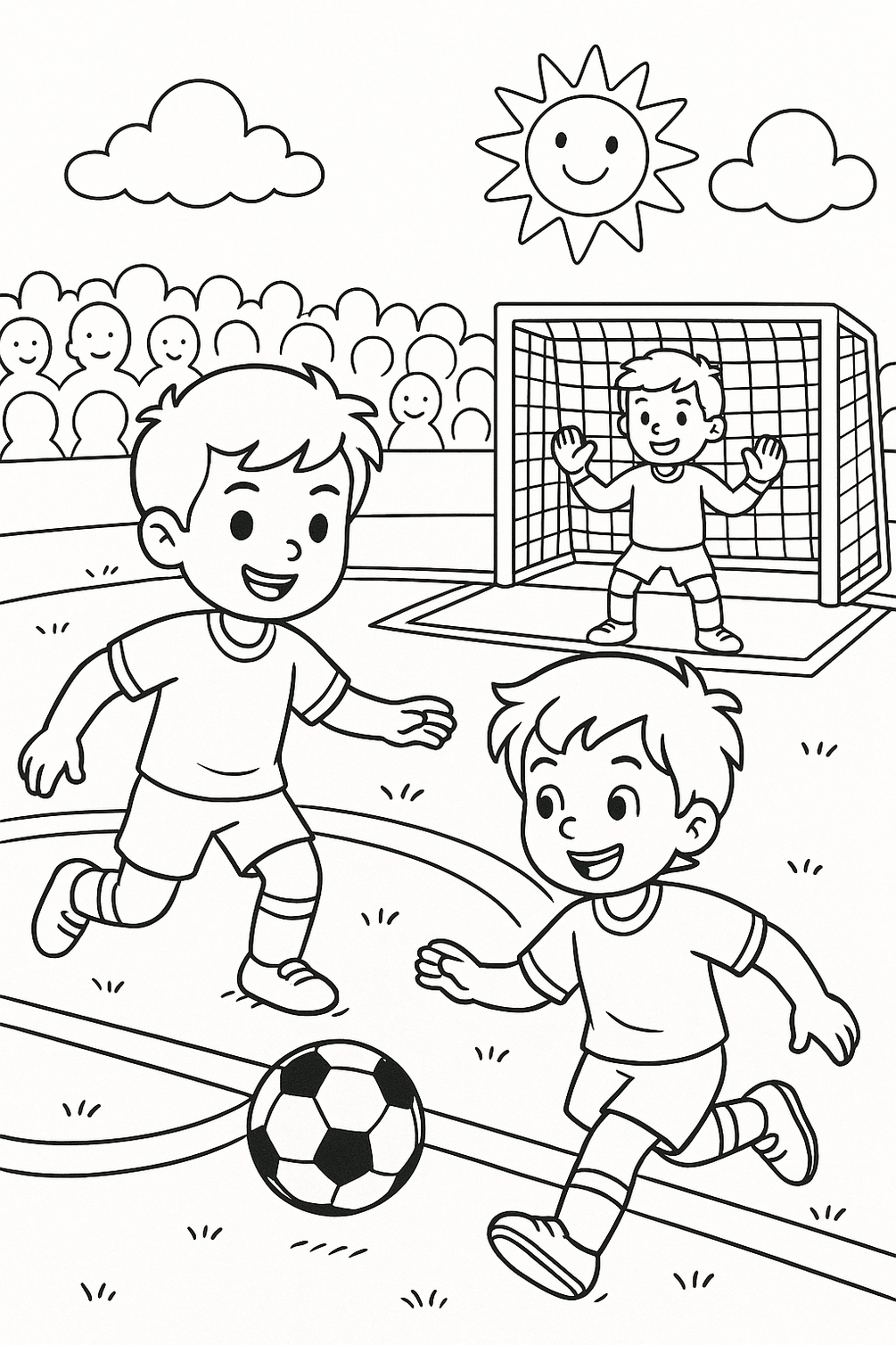Soccer Coloring Book for Kids
