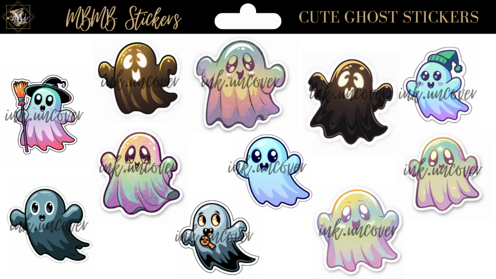 Cute Ghost Stickers