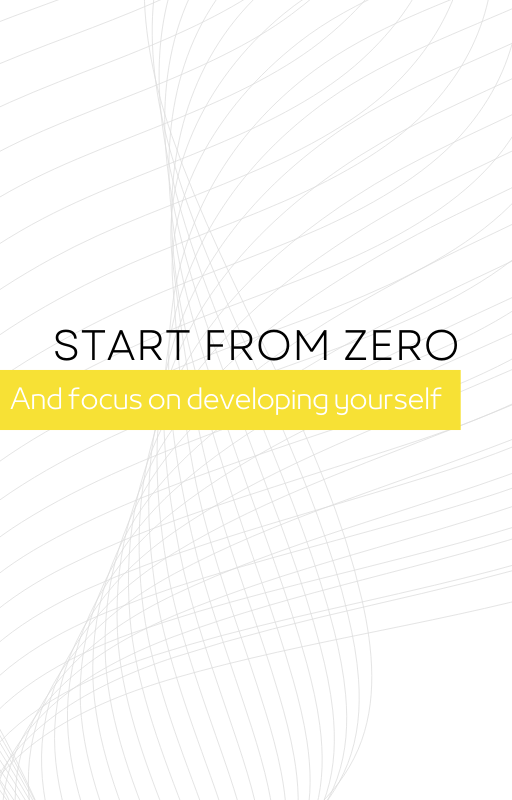 Start from Zero – Minimal Motivational Poster (Canva Editable)