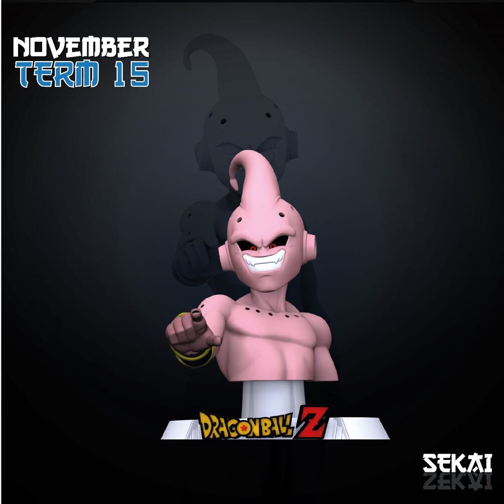 Kid Buu Bust - Sekai 3D Models - Tested and Ready for 3D printing
