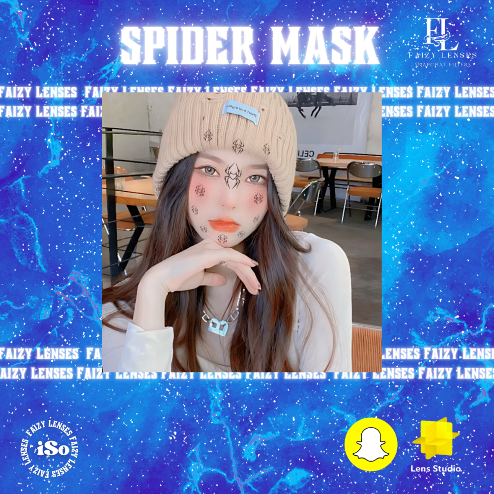 SPIDER MASK SNAPCHAT FILTER | AR Snapchat Lens | full makeup | face mesh