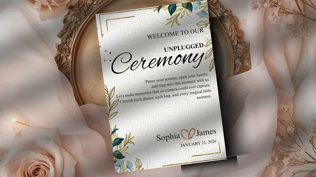 Editable Wedding Sign Card Template | DIY Printable Wedding Decor ...