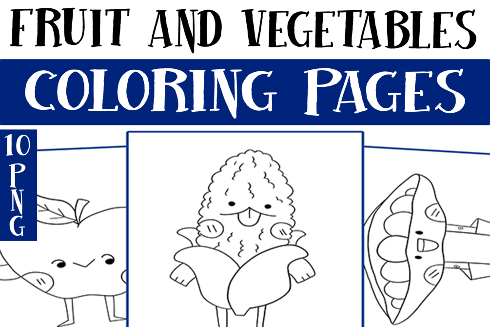 Fruits and Vegetables coloring pages, World Vegan Day Coloring Sheets ...