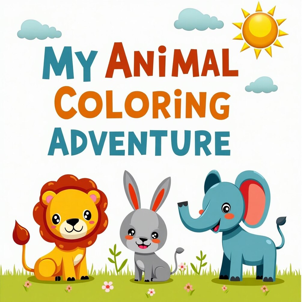 Best Educational Coloring book for 10 different Animals-E-Book