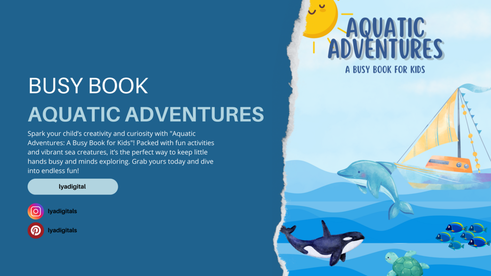 AQUATIC ADVENTURE BUSY BOOK FOR KIDS
