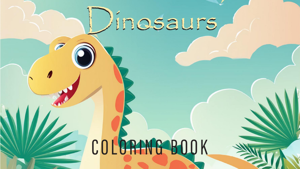 Coloring Book with Dinosaurs
