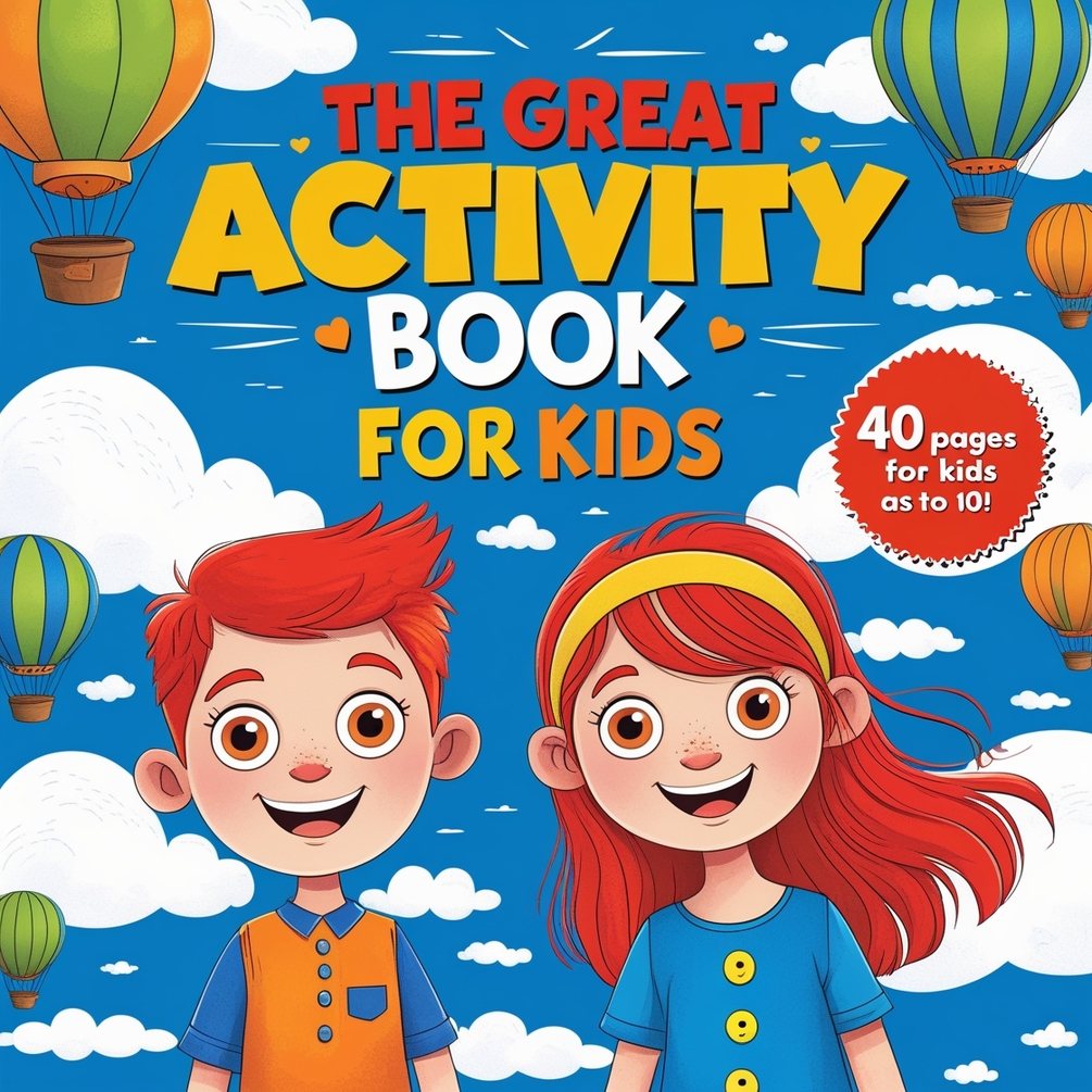 Birthday Activity Book for Kids Ages 4-10 – Fun Puzzles, Coloring Pages ...