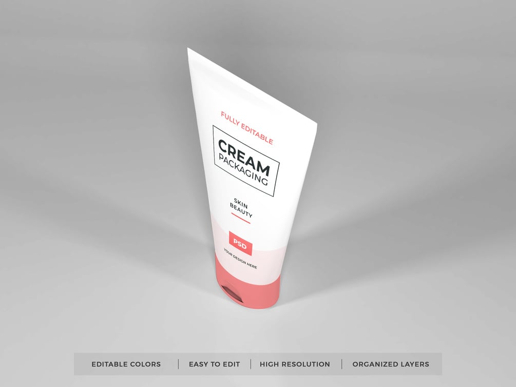 Cream Packaging Mockup Vol 3