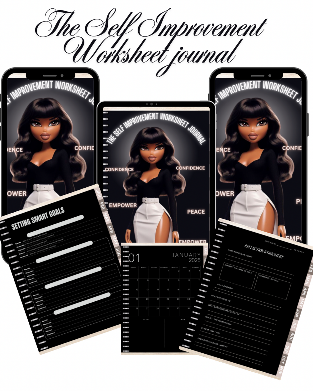 The Self improvement worksheet journal