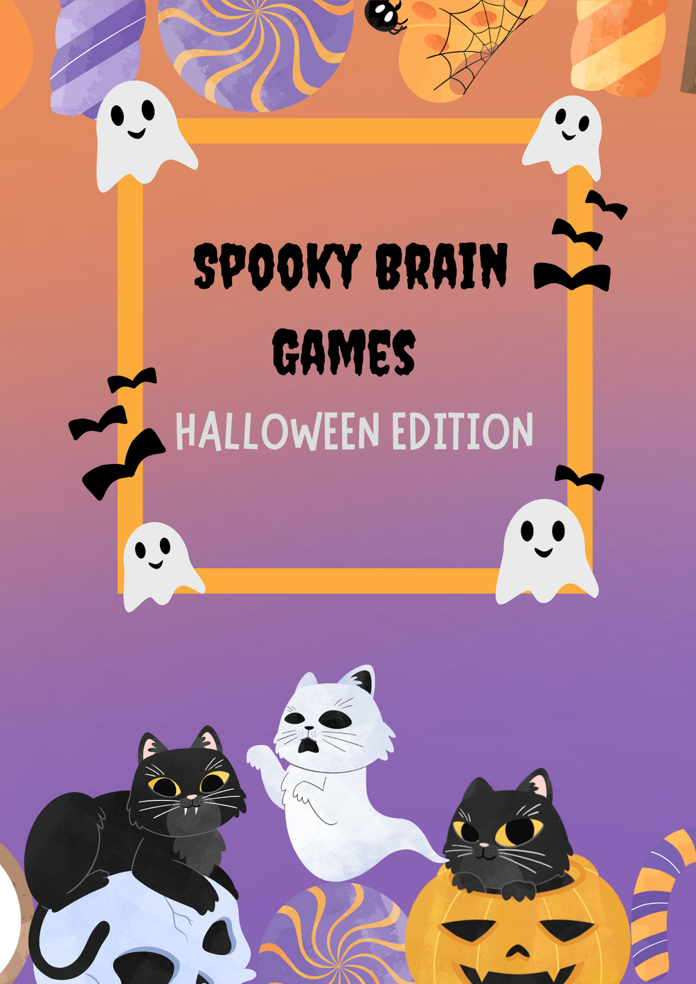 Spooky Brain Games: Halloween Edition - Worksheet for Kids