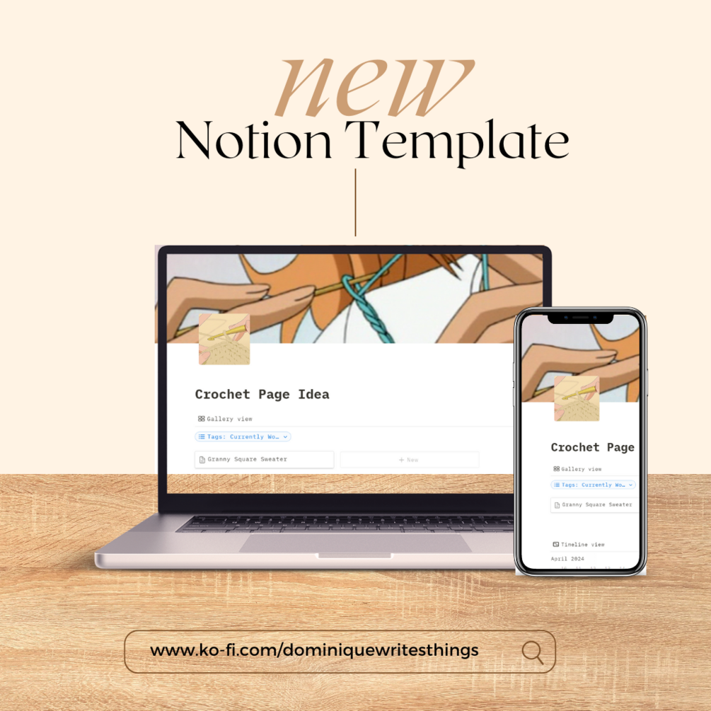Crochet Organizer - Notion Template