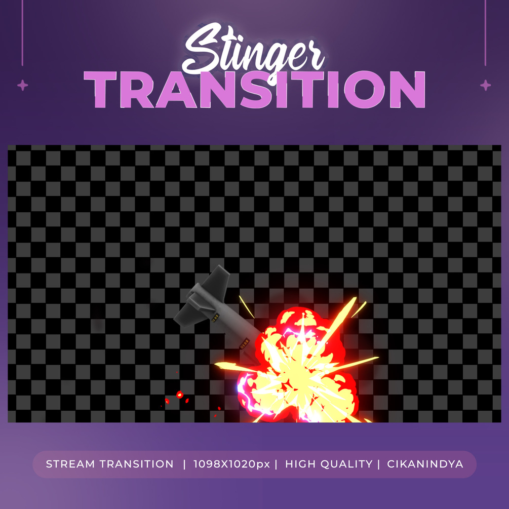 Animated Stinger Transition Precision Bomb Drop | Powerful Combat ...