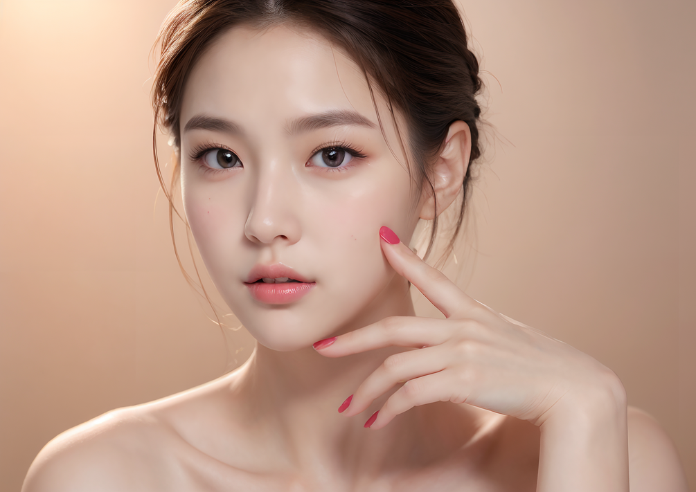 korean cosmetic models picture