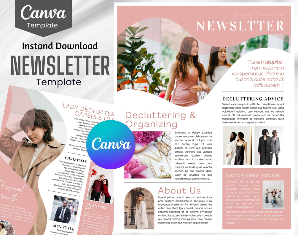 Fashion Email NEWSLETTER TEMPLATE Editable on Canva