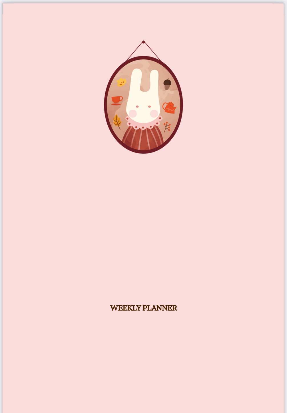 Fall weekly dated planner 2025