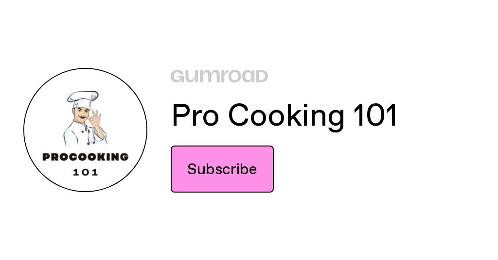 Pro Cooking 101