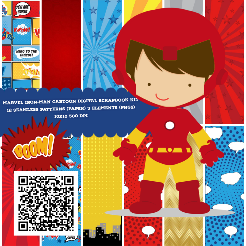 Marvel Iron-Man Boy Scrapbook Kit