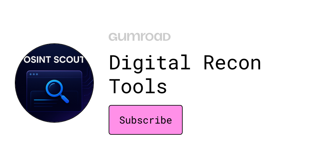 Digital Recon Tools