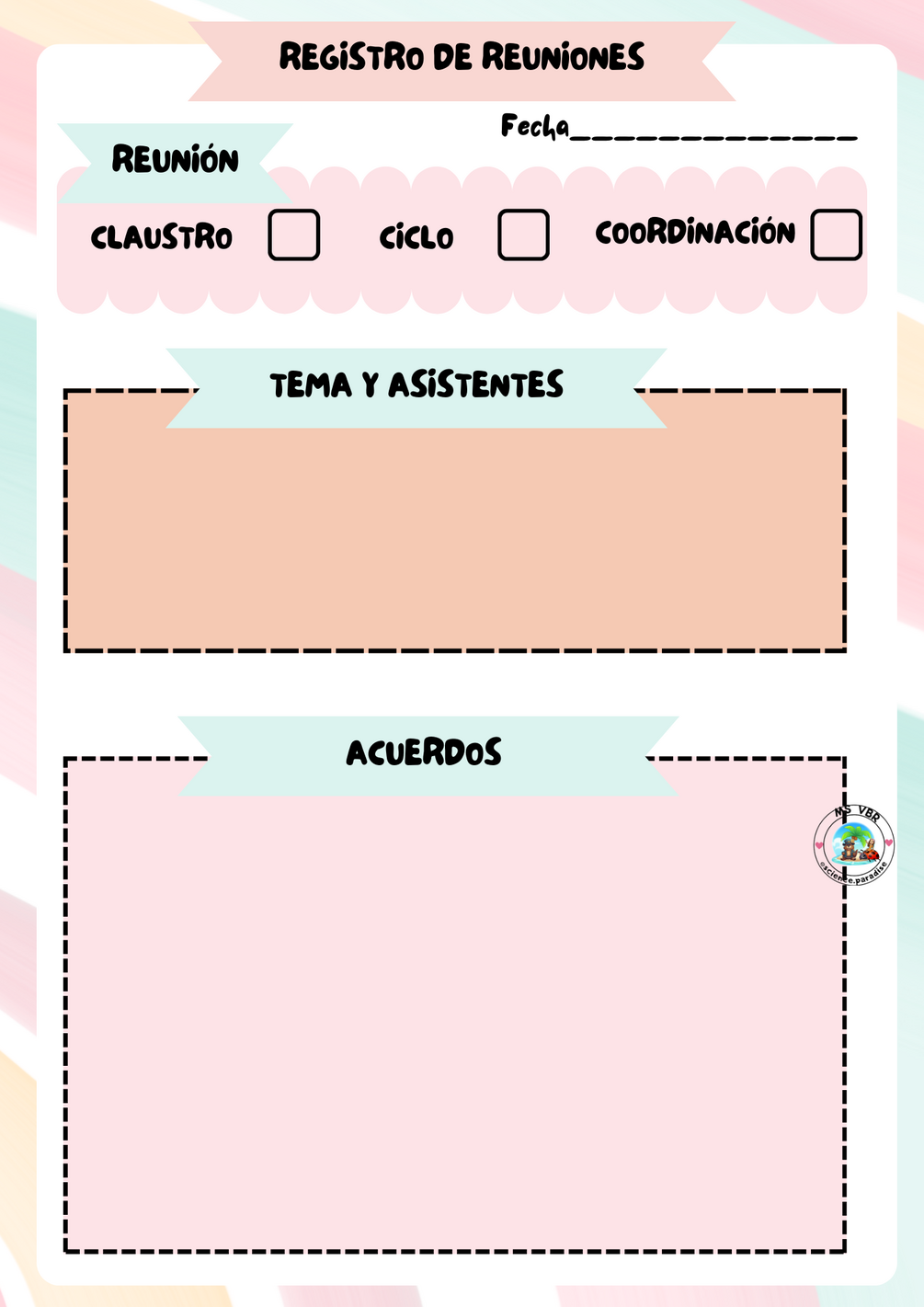 Registro de Reuniones, tutorías y notas de alumnos