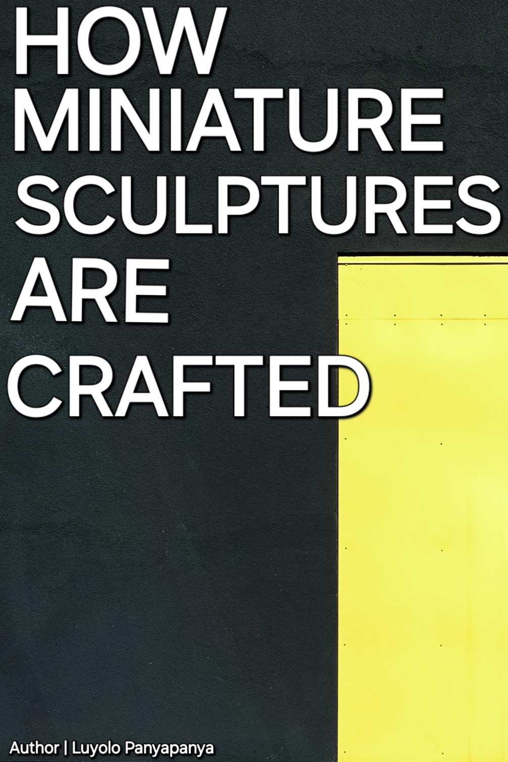 HOW MINIATURE SCULPTURES ARE CRAFTED