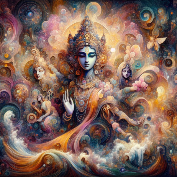 🎨 Divine Art: Abstract Expression Images of Gods 🌟