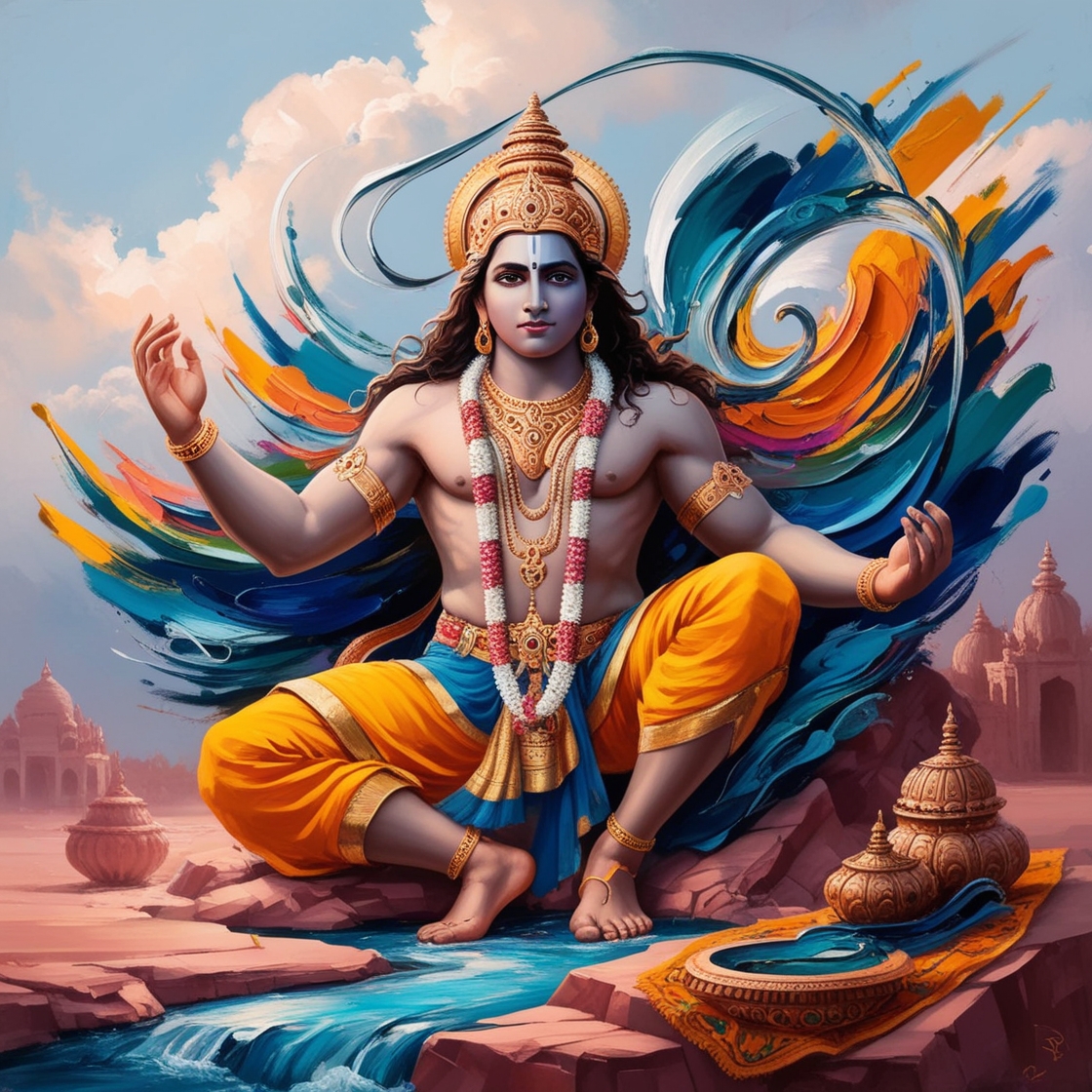 🎨 Dive into the Divine: Abstract Expression Images of Gods 🌟# ...
