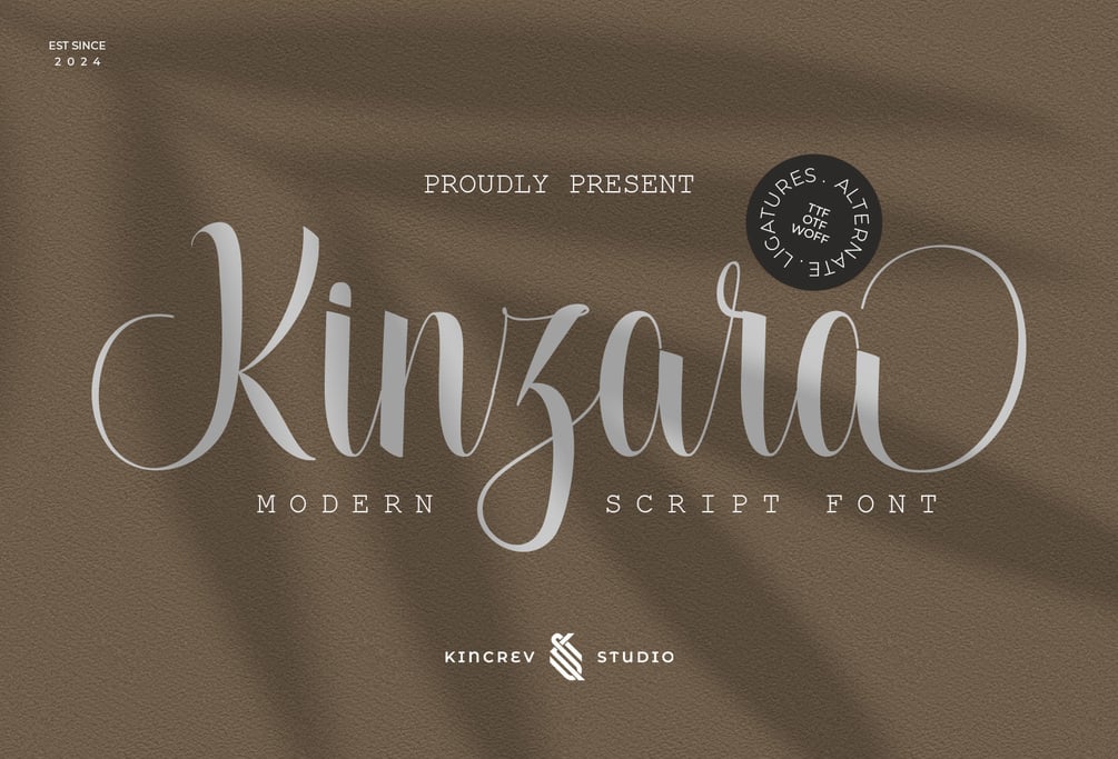 Kinzara - Modern Script Font