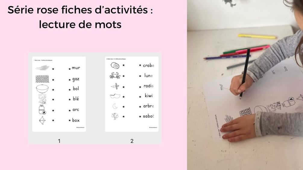 Lecture : Série rose Fiches d’activités