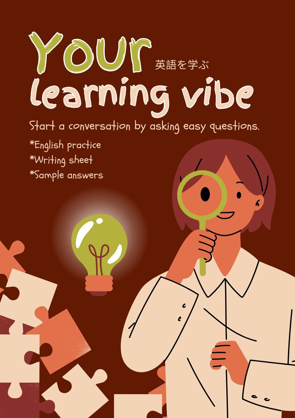 5 Easy conversation Starter Worksheet and answer samples For English ...