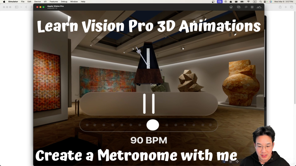 Learn 3D Animations for Vision Pro: Create a metronome with me