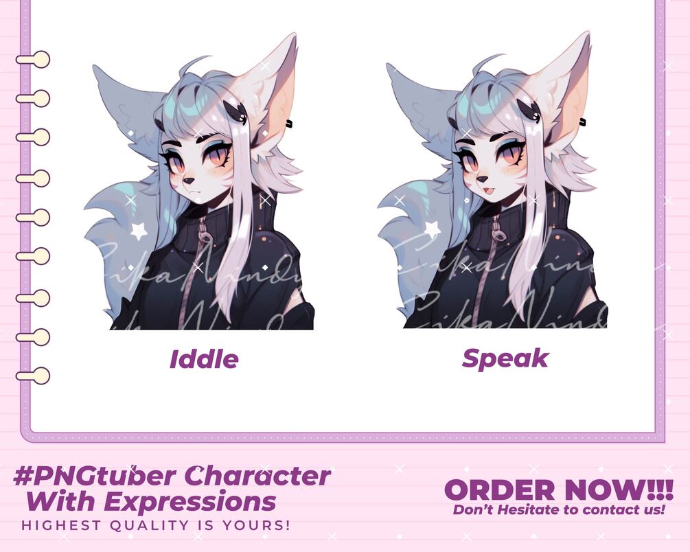 Alpha Wolf Streamer Icon Fierce PNG Tuber Avatar for Gaming - Pngtuber ...