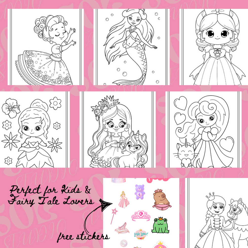 Fairy Tale Dreams: A Princess Coloring Book | PDF Download