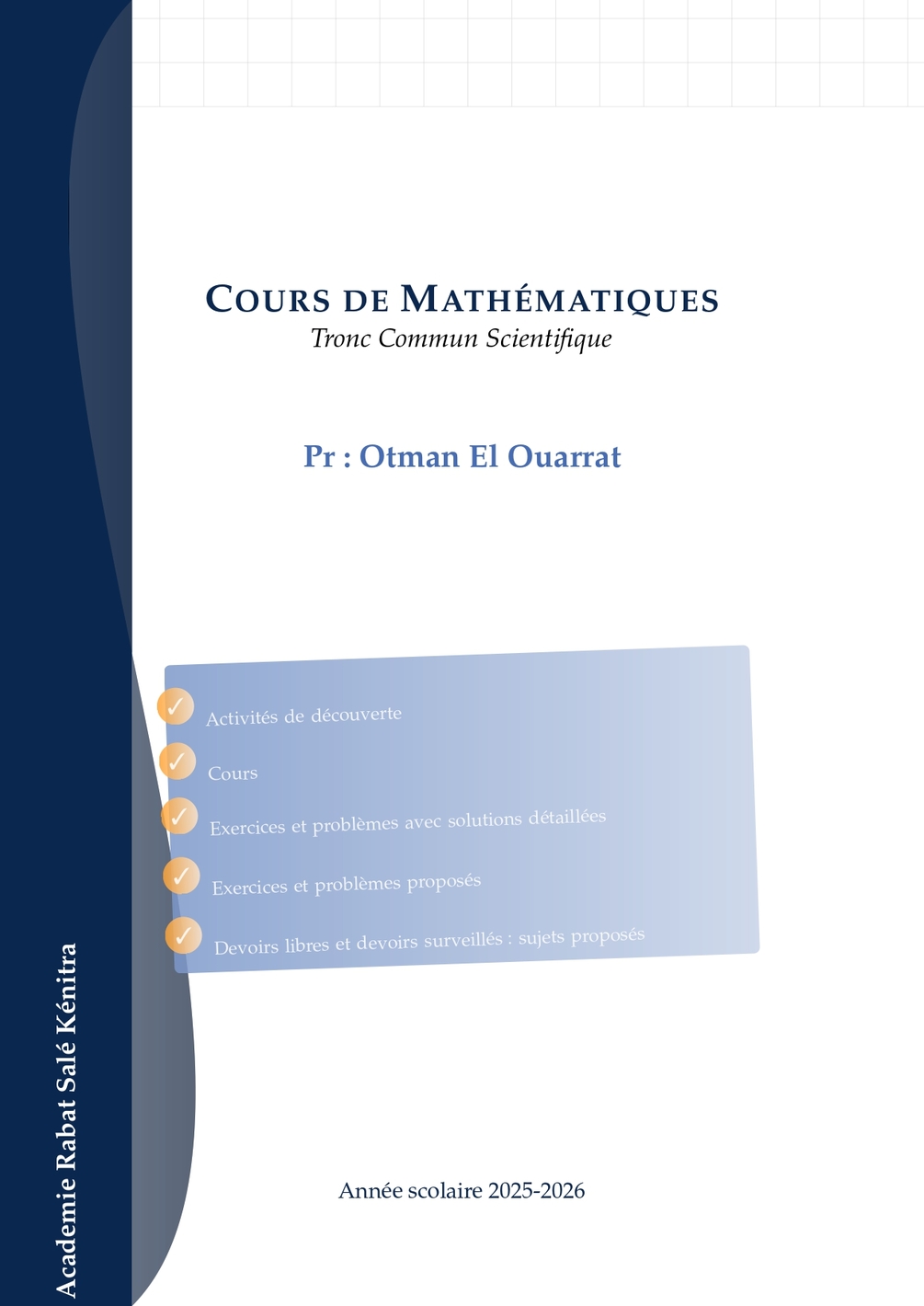 COURS DE MATHÉMATIQUES